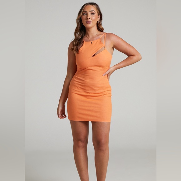 Showpo. | Dresses | Nwt Showpo Patchico Mini Dress Cutout Bodycon Dress ...